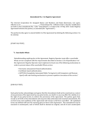 Fillable Online Amendment No. 1 to the Electronic Filing Agreement Fax ...