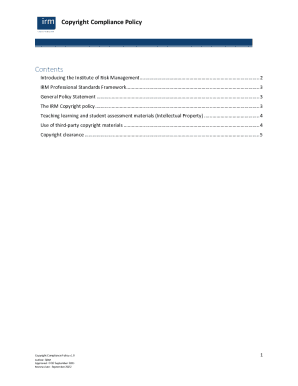 Fillable Online Guidelines for Creating a Copyright Compliance Policy ...
