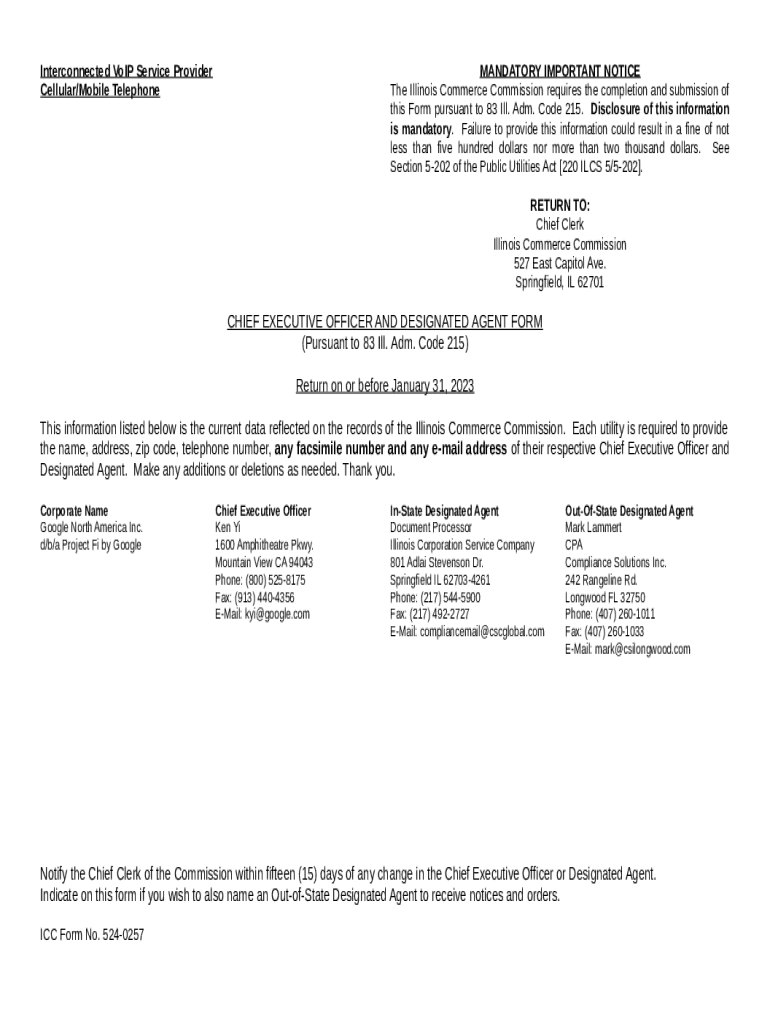 Safety Relocator Registration - icc illinois Doc Template | pdfFiller