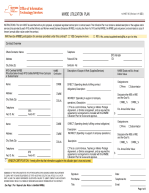 Fillable Online MWBE Utilization Plan.docx Fax Email Print - pdfFiller