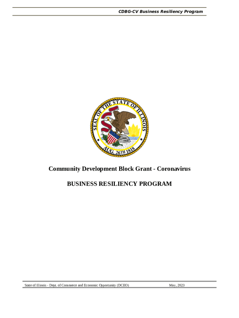 Community Development Block Grant - Coronavirus Business ... Doc Template | pdfFiller