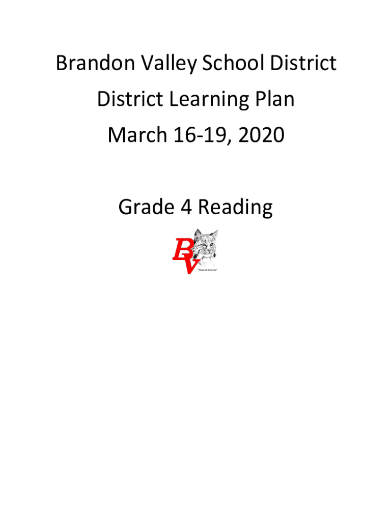 Fillable Online brandonvalley k12 sd Distance Learning Report Card Fax ...