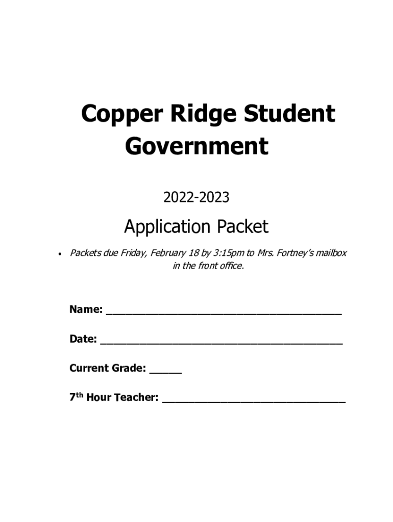 Fillable Online About Our School / Welcome to Copper Ridge Fax Email ...