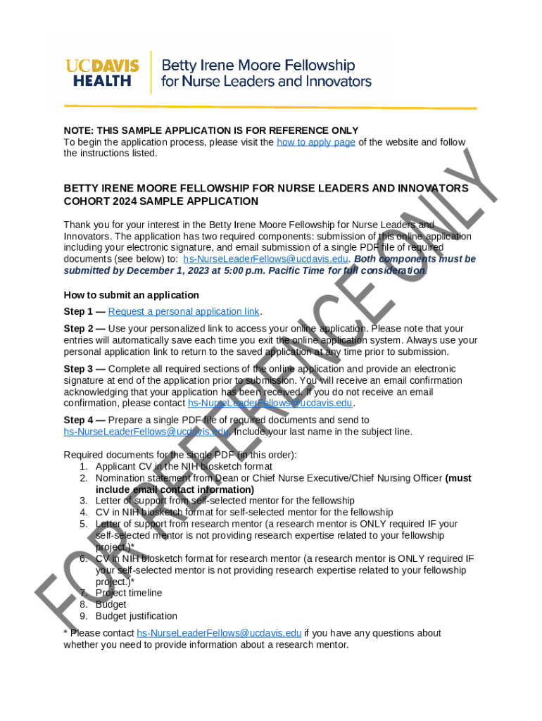 Sample-Application-Cohort-2024. ... Doc Template | pdfFiller
