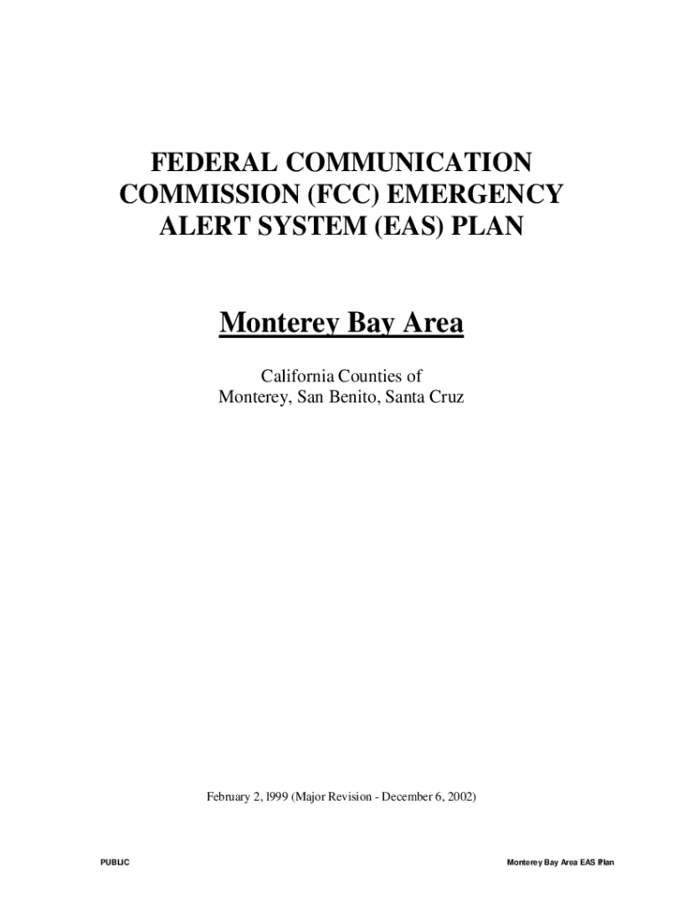 Fillable Online State of California Emergency Alert System Plan Fax ...