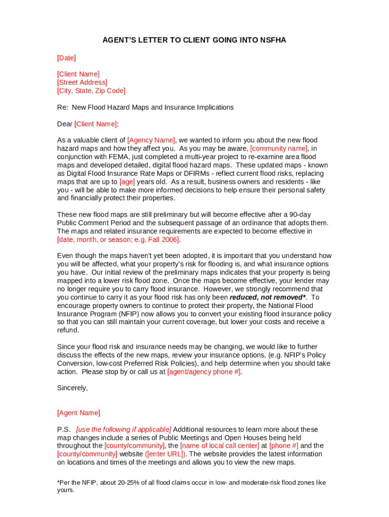M4 Sample Agency Letter for Map Change out of SFHA 4- ... Doc Template ...