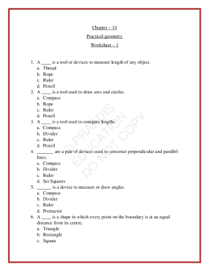 Fillable Online CBSE Class 6 Mathematics Practical Geometry Worksheet ...