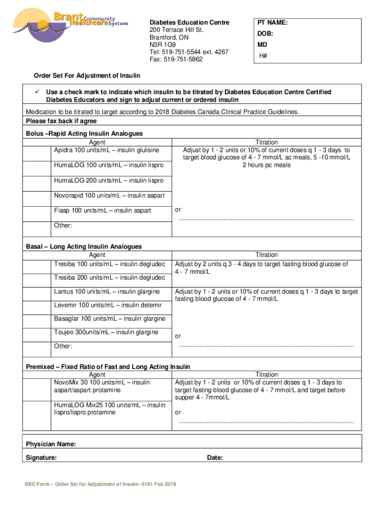 Fillable Online Fillable Online bchsys Diabetes Education Centre ...