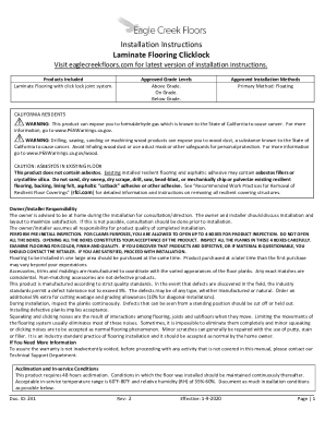 Fillable Online Laminate Flooring Installation Instructions - pdf.lowes ...