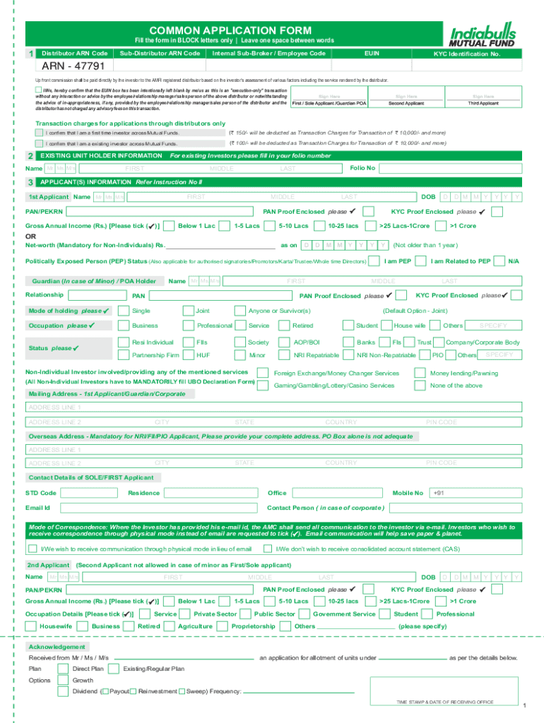 Fillable Online Mutual Fund Form DownloadIndia Infoline Fax Email Print - pdfFiller