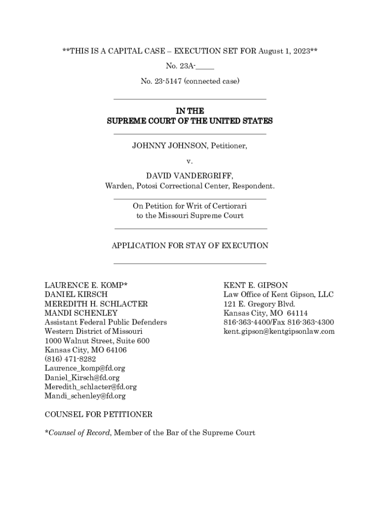 Fillable Online List of United States Supreme Court opinions involving ...