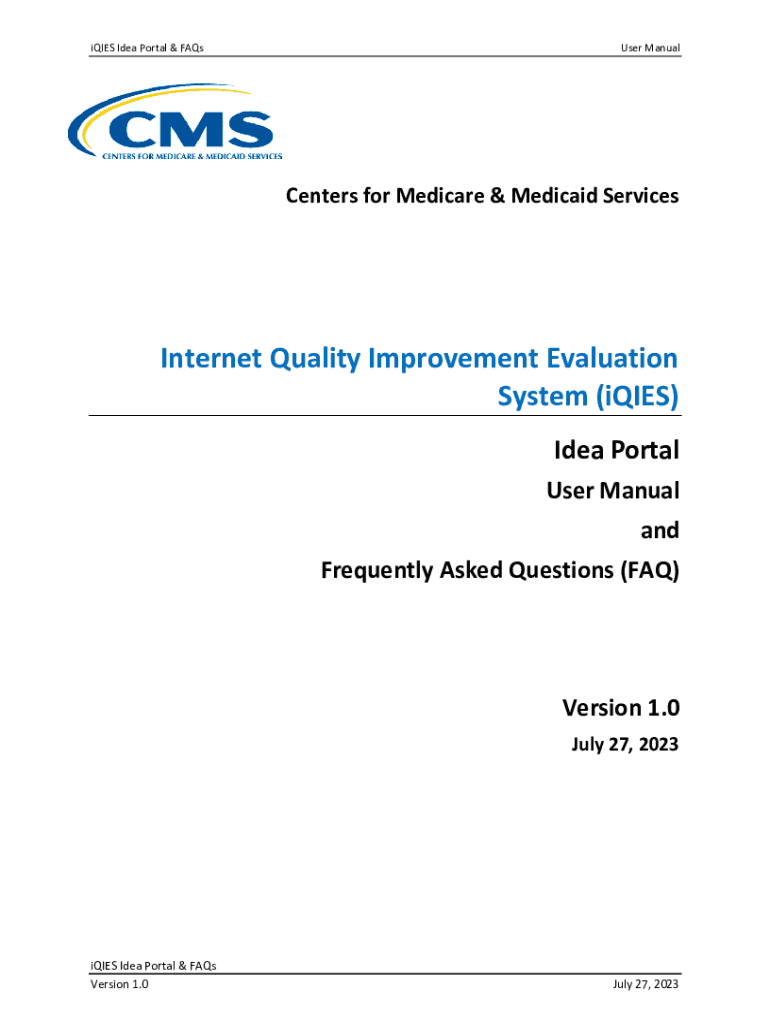 Fillable Online Idea Portal User Manual and FAQs. How to user the Idea ...