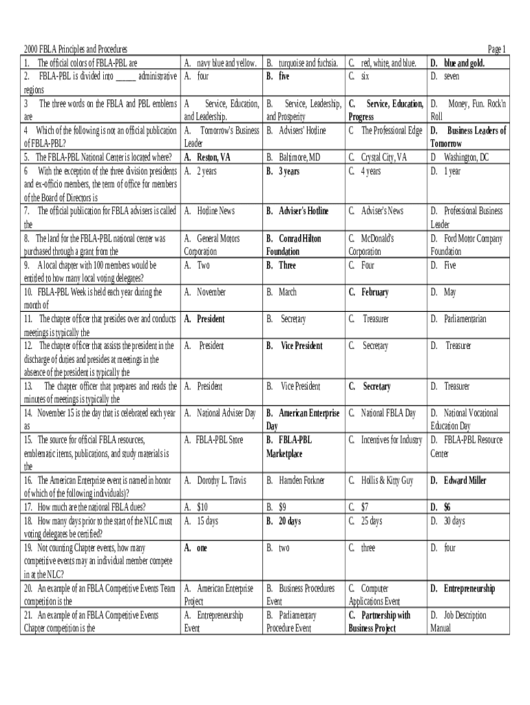What Are The Official Colors Of Fbla Pbl - What Portal - schoolwires ...