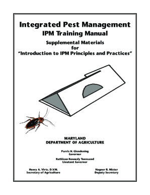 Fillable Online Integrated Pest Management Training Manual Fax Email Print - pdfFiller