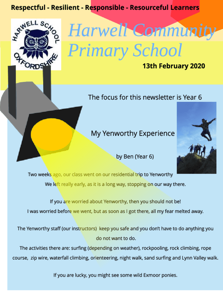 Fillable Online Harwell Community Primary School Fax Email Print ...