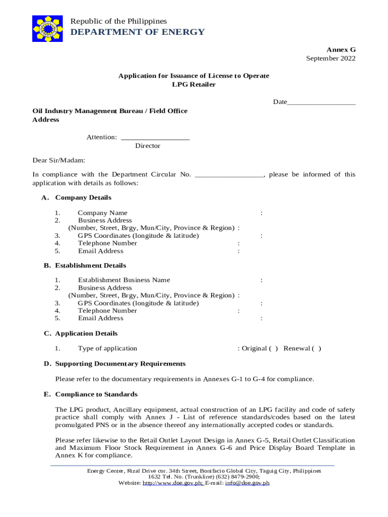 DOE Releases Guidelines on the Registration and ... Doc Template ...