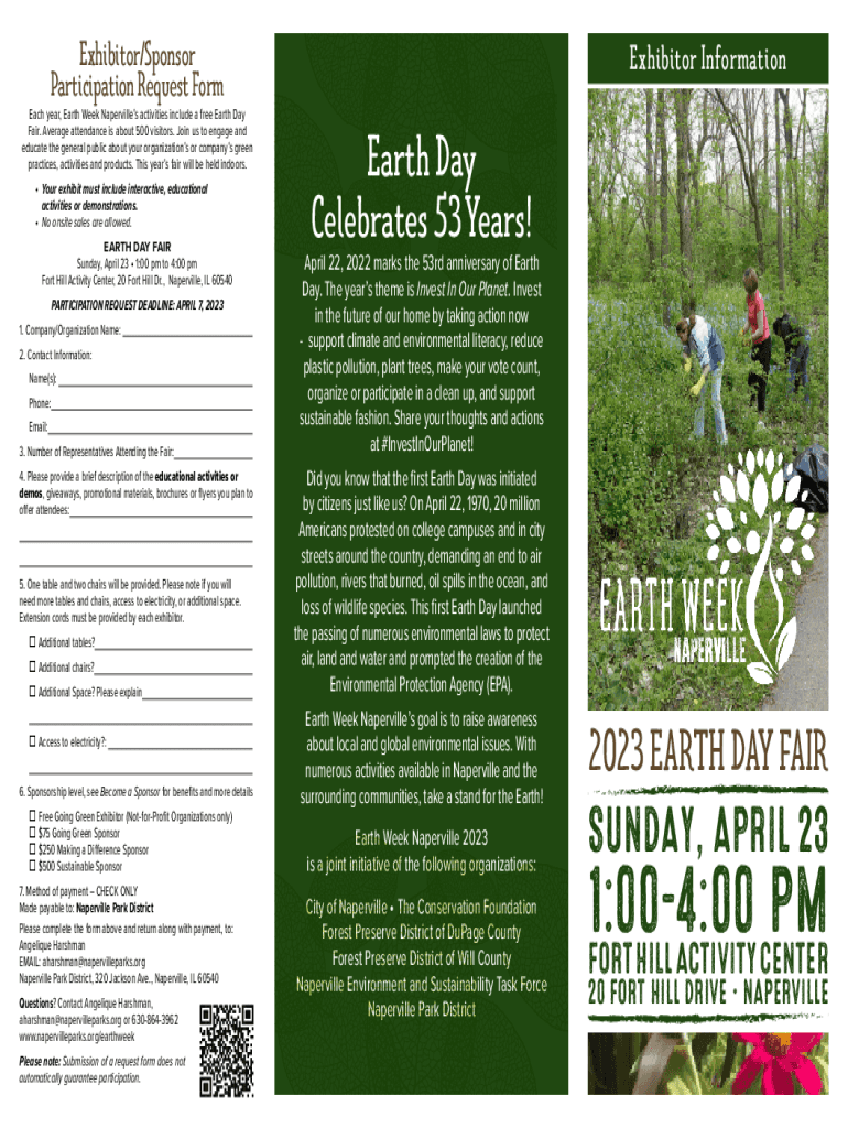 Fillable Online Exhibitor/Sponsor Participation Request Form Fax Email Print - pdfFiller