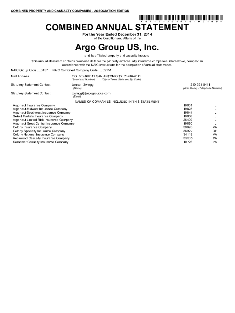 Fillable Online d1hks021254gle cloudfront COMBINED ANNUAL STATEMENT ...