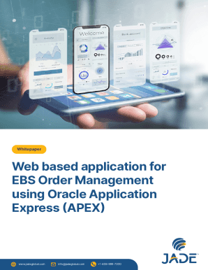 Fillable Online Web based application for EBS Order Management using Oracle Application Express ...