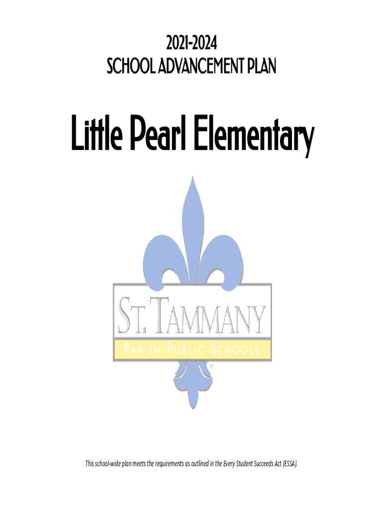 Fillable Online 2019-20 Pearl Sample Title 1 Schoolwide Plan Fax Email ...