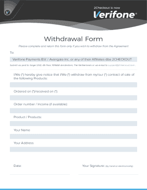 Fillable Online Payment Withdrawal Form Template Fax Email Print ...