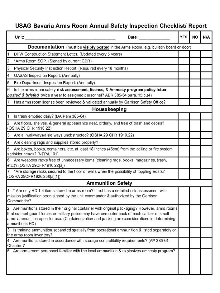Fillable Online Vehicle Inspection Services :: U.S. Army Garrison ...