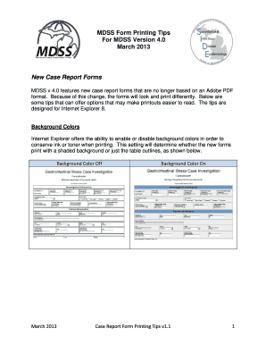 Fillable Online michigan New Case Report Forms MDSS Form Printing ...