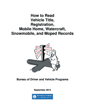 Fillable Online michigan How to Read Vehicle Title, Registration ...