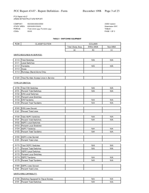 Fillable Online transition fcc FCC Report 43-07 - Report Definition ...
