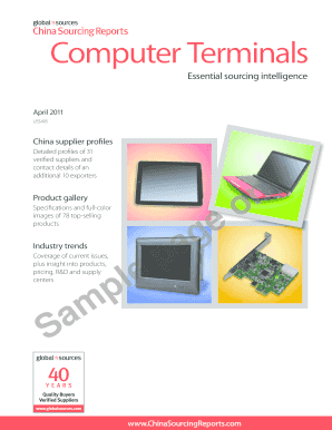 Fillable Online Computer Terminals China Sourcing Report Fax Email ...