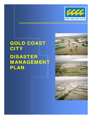 Fillable Online Gold Coast City Disaster Management Plan ...