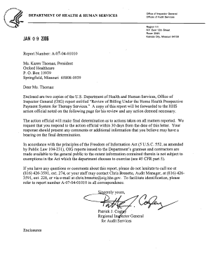 Fillable Online oig hhs Offices of Audit Services Fax Email Print ...