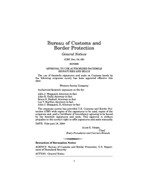 Fillable Online cbp SIGNATURES AND SEALS - cbp Fax Email Print - pdfFiller