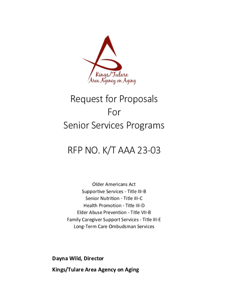 Fillable Online Senior Services Programs Fax Email Print - pdfFiller