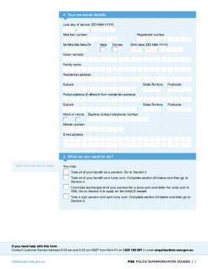 Fillable Online PSS FORM 602 Application for Retirement Benefit Fax ...