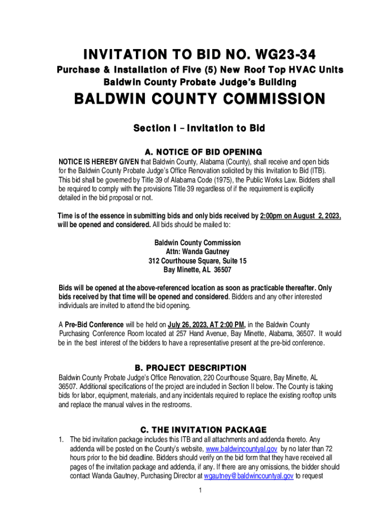Fillable Online Invitation to Bid Vehicle Purchase 15-2018/2019 Fax ...