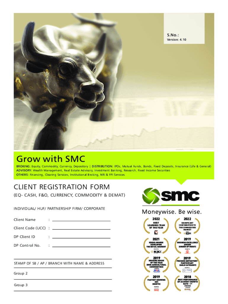 Fillable Online EQUITY & COMMODITY FORM (VER 4.10) 5 8 23.cdr Fax Email ...