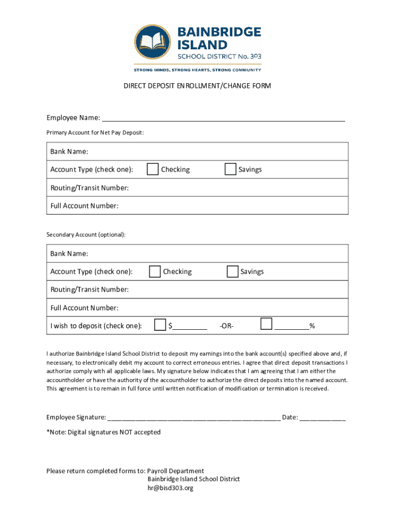 Fillable Online federal bureau of investigation direct deposit form Fax ...