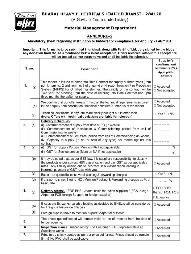 Fillable Online Annexure 2 Mandatory sheet Fax Email Print - pdfFiller