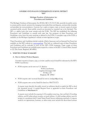 Fillable Online FOIA Fee Form and Requirements - District Fax Email ...