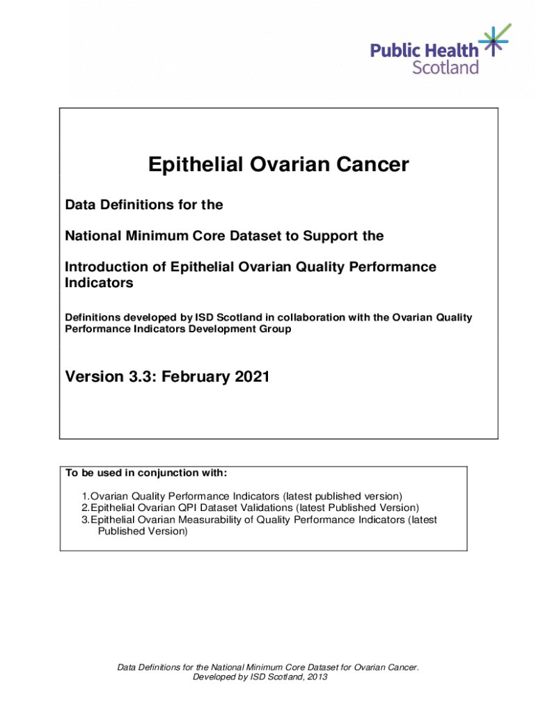 Fillable Online Data Definitions For The National Minimum Core Dataset