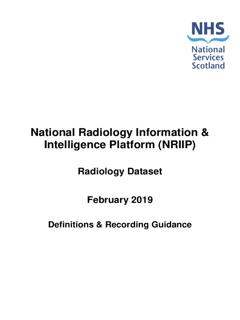 Fillable Online A national Radiology Information System (RIS) for ...