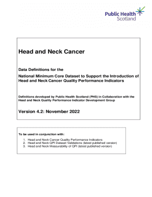 Fillable Online 6. Quality Performance Indicators for Head and Neck ...