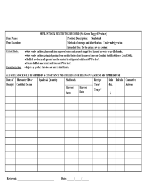 Fillable Online HACCP Plan Form - Shellstock Shipper VASS Fax Email ...