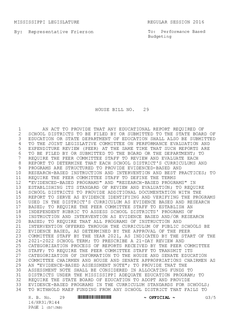 Fillable Online billstatus ls state ms Primary Care Payment Reform Task ...