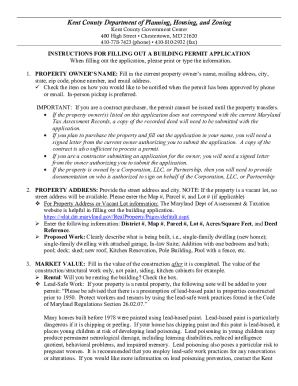 Fillable Online Instructions for filling out a building permit ...