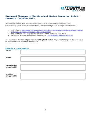 Proposed amendments to Maritime Rules and Marine Protection Rules 2023 ...