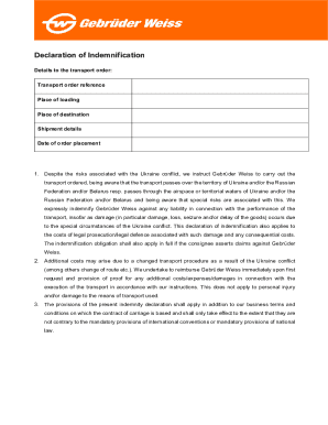 Fillable Online What Is a Letter of Indemnity in Shipping? Fax Email ...