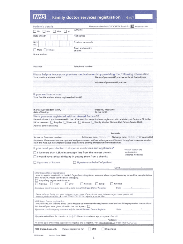 Ossett Surgery Doc Template | pdfFiller