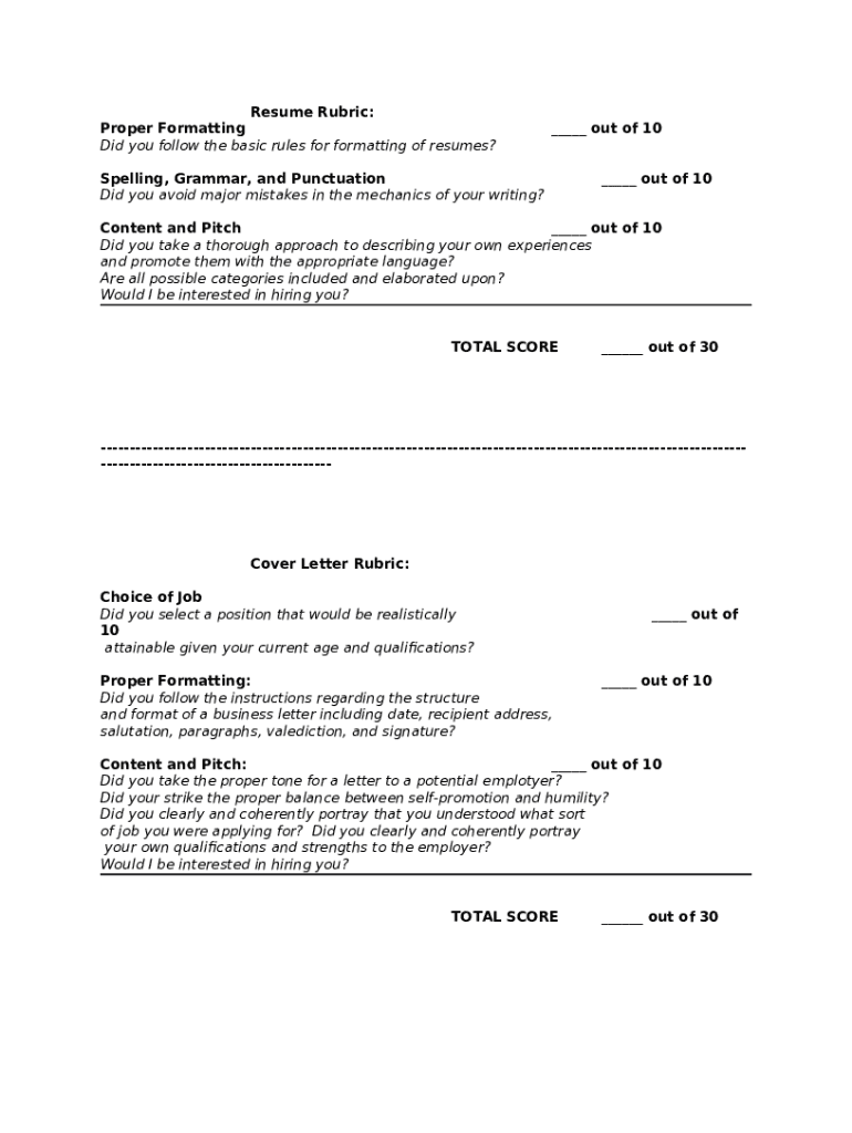 Proofreading Tips for Resumes and Cover Letters Doc Template | pdfFiller